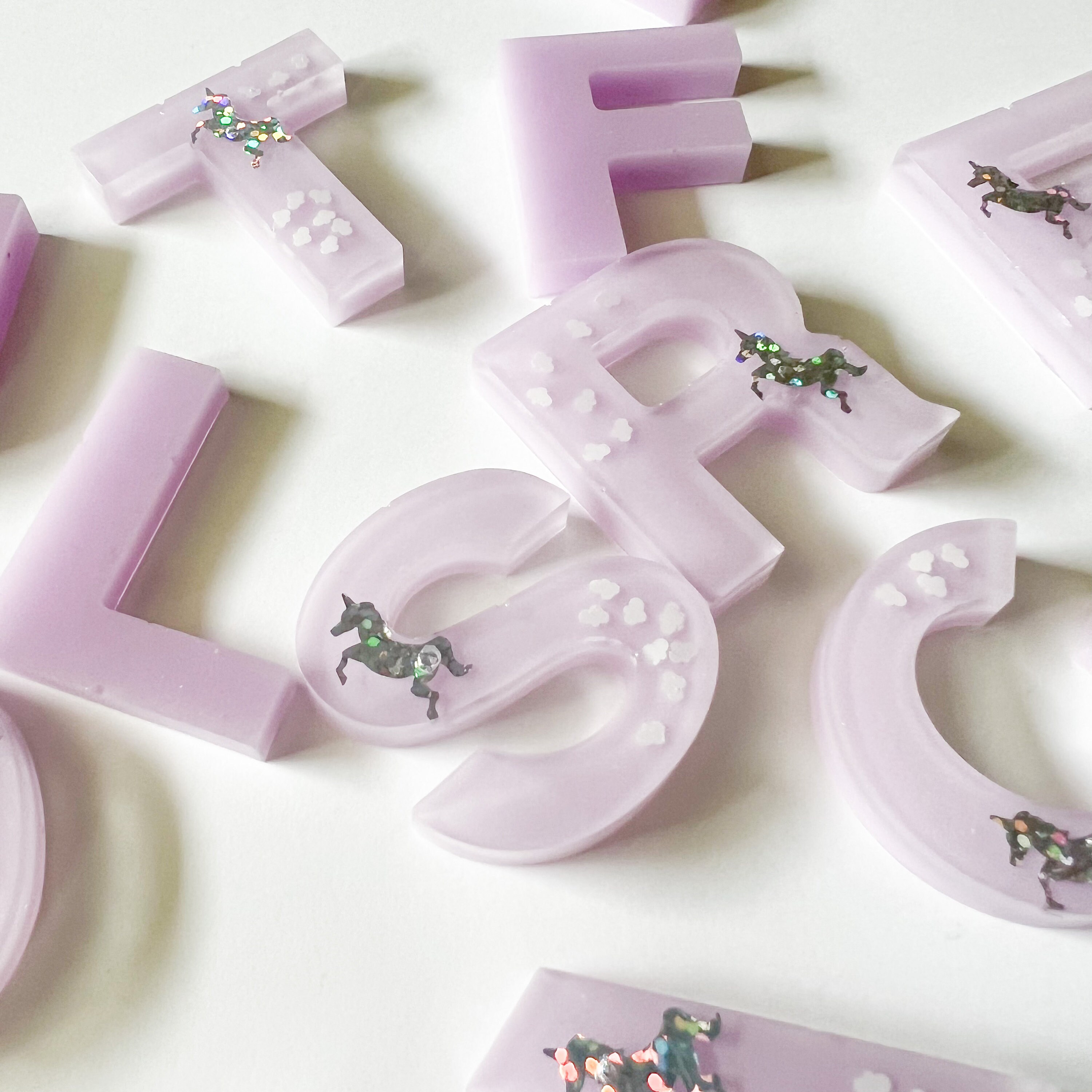 WHITE Horse-uppercase Sensory Alphabet Letters - Etsy