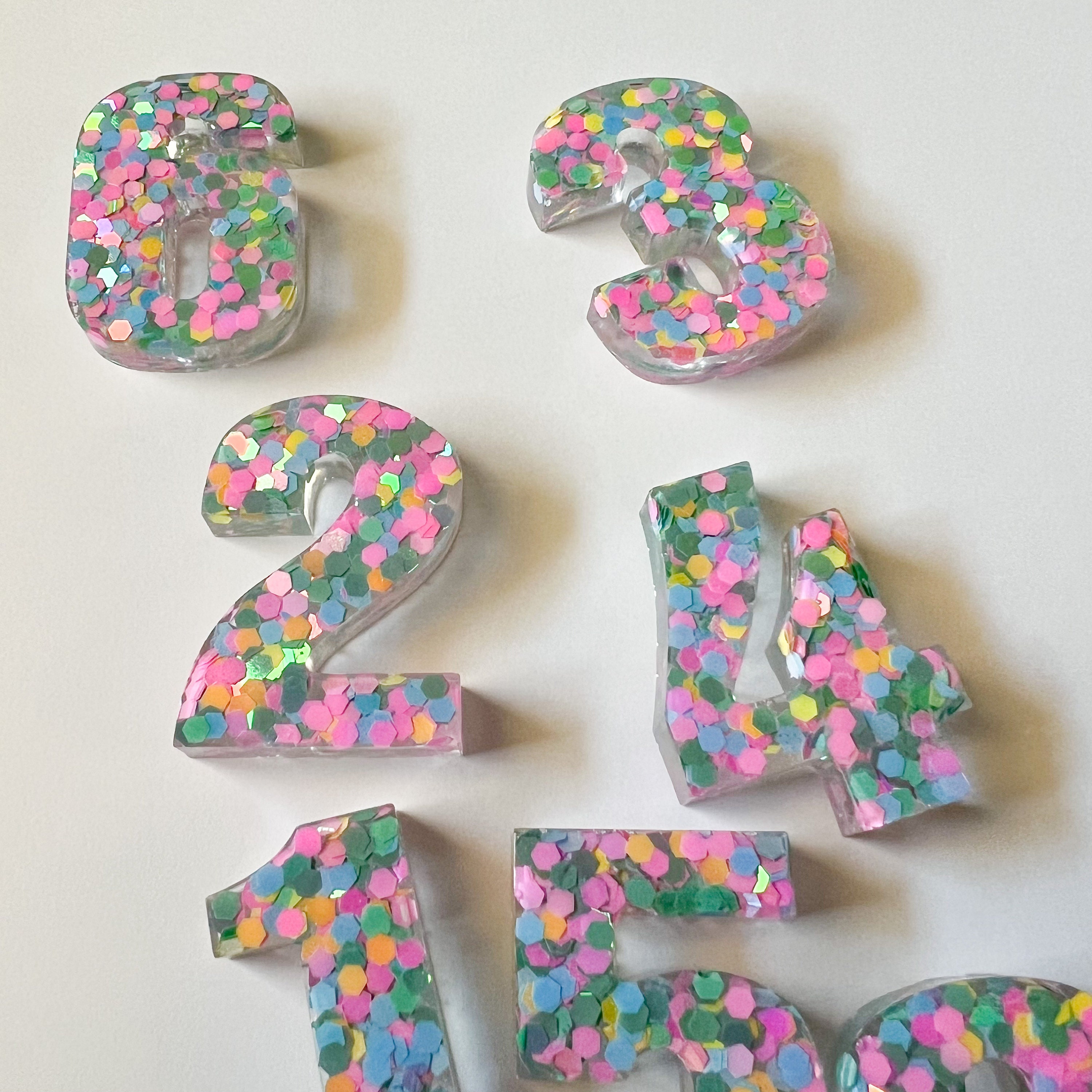 BIRTHDAY Confetti-sensory Numbers - Etsy