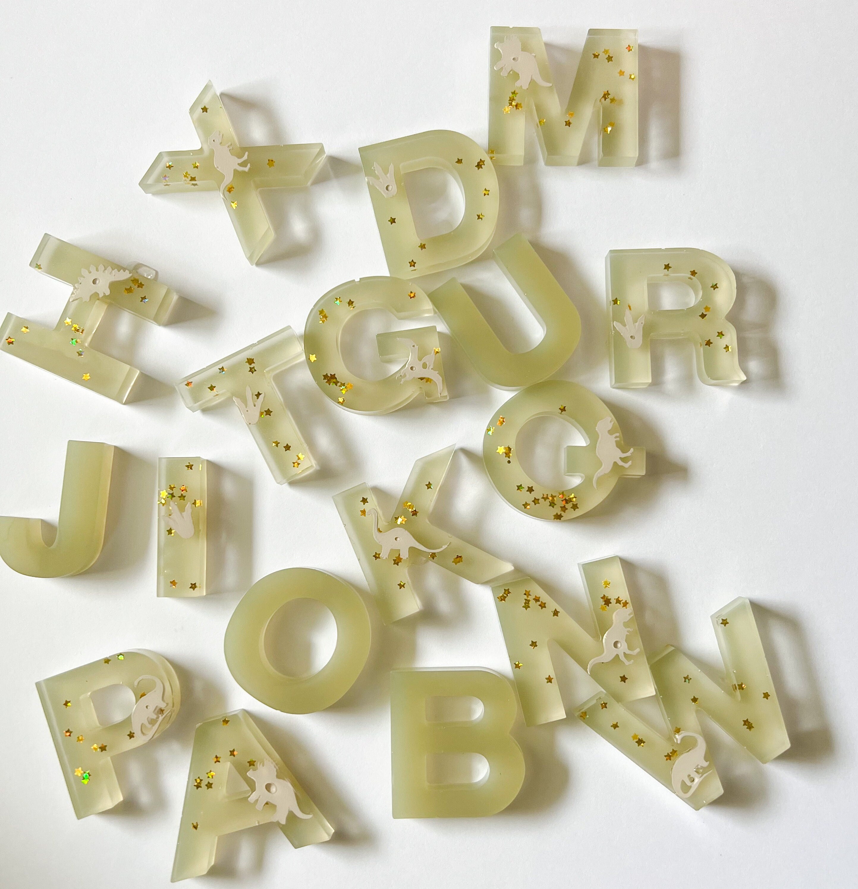 NEUTRAL Dino-uppercase Sensory Alphabet Letters - Etsy