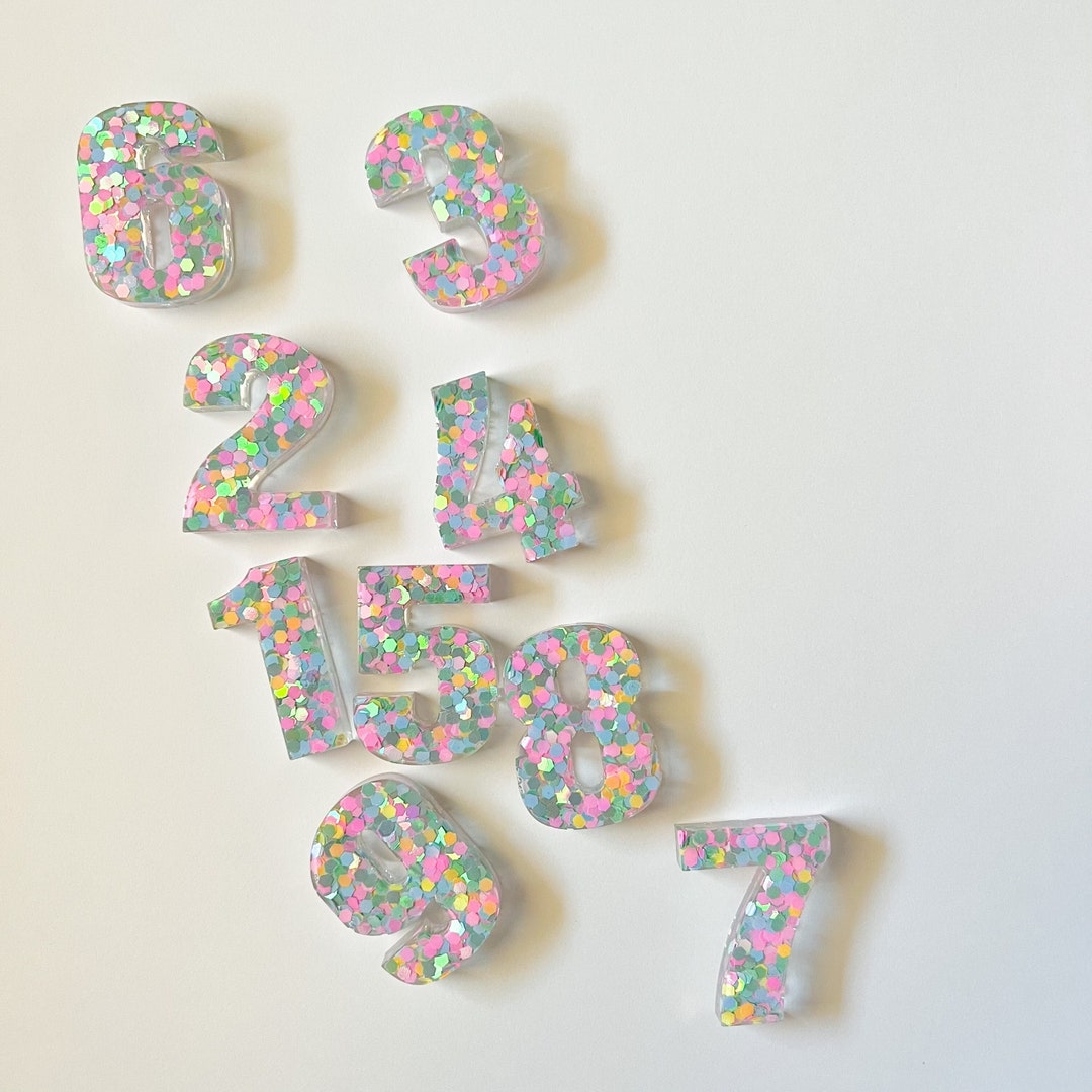 BIRTHDAY Confetti-sensory Numbers - Etsy