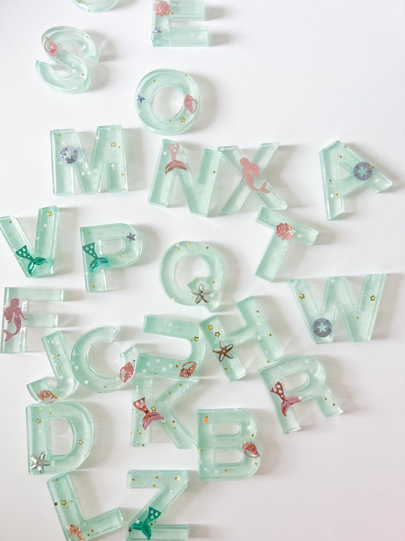 SEA Glass-sensory Alphabet Letters - Etsy