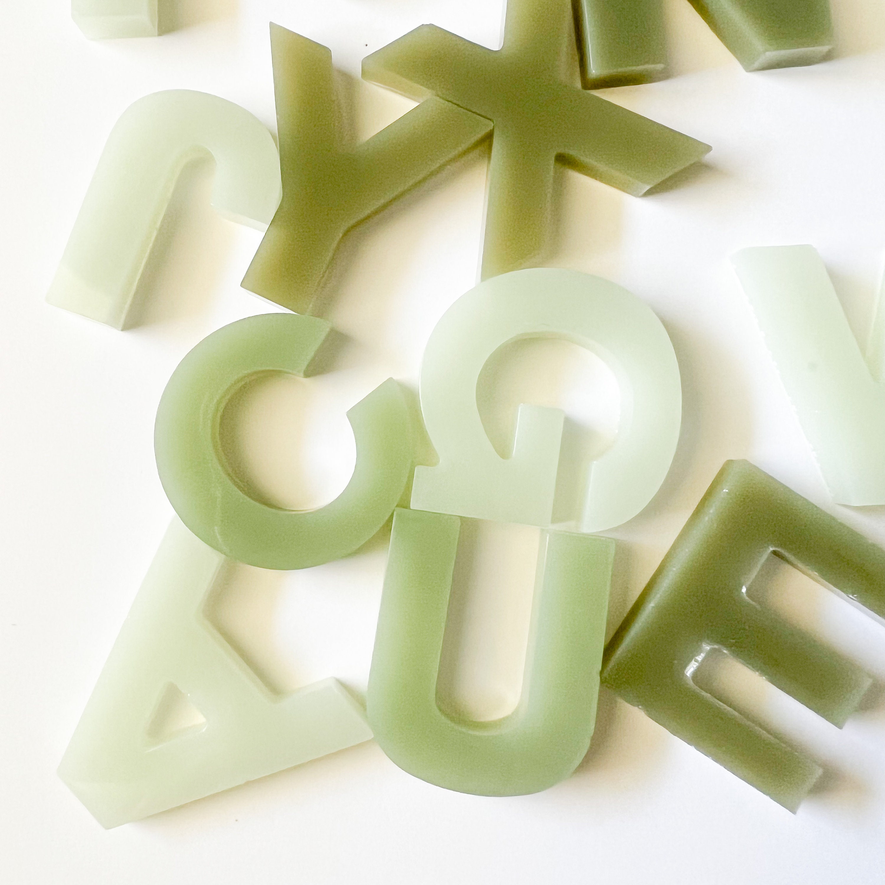 THE LUCKY One-uppercase Sensory Alphabet Letters - Etsy