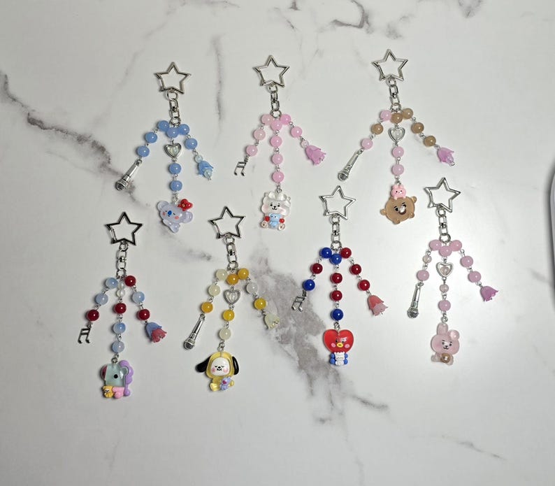 Bt21 Inspired Keychains - Etsy