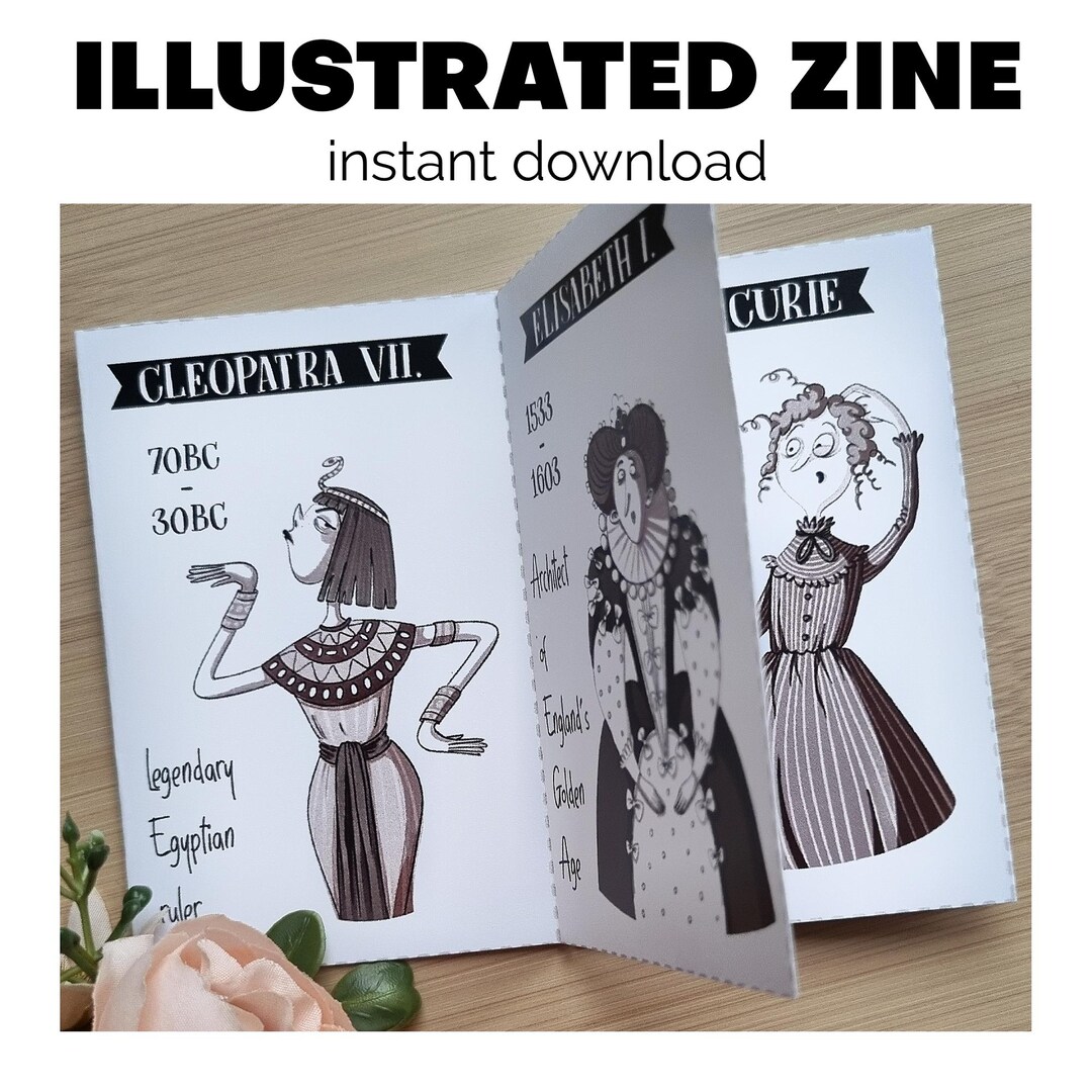 Icons of Herstory – Funny Cartoon Zine | Inspirational Women | DIY ...