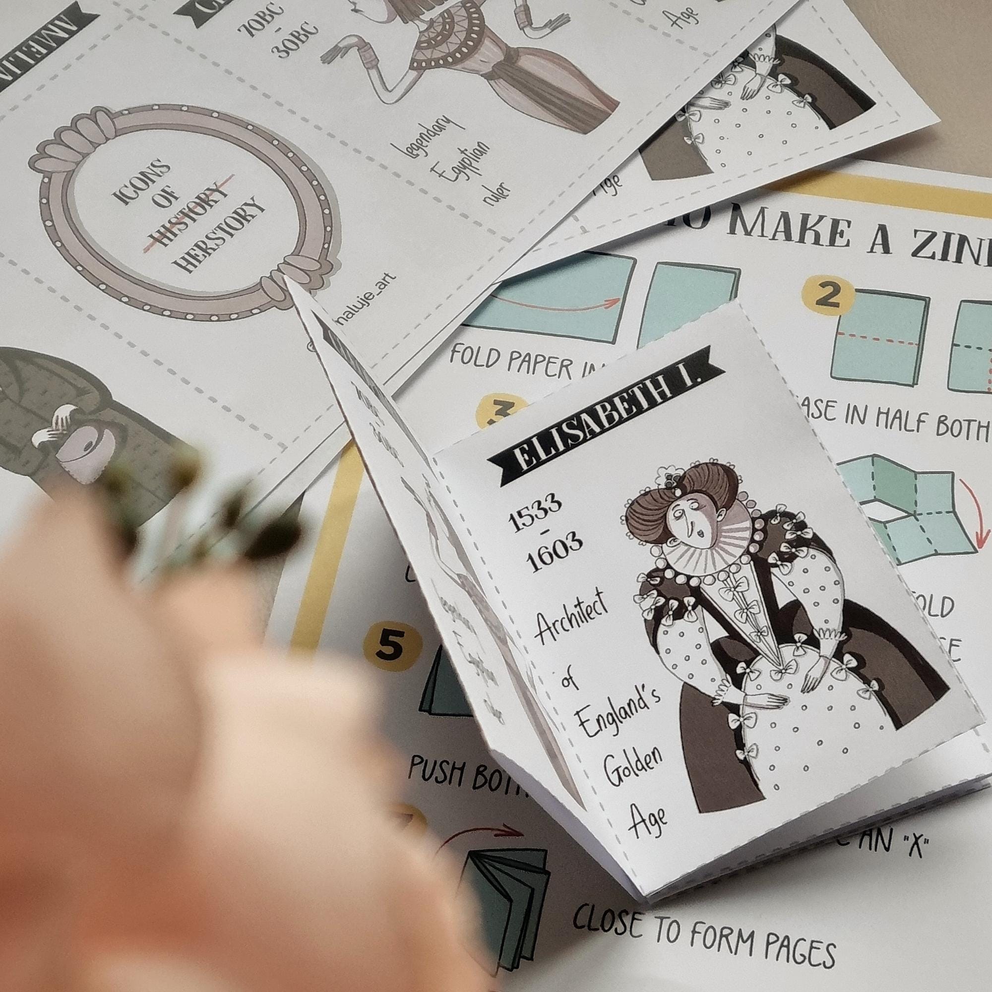 Icons of Herstory – Funny Cartoon Zine | Inspirational Women | DIY ...