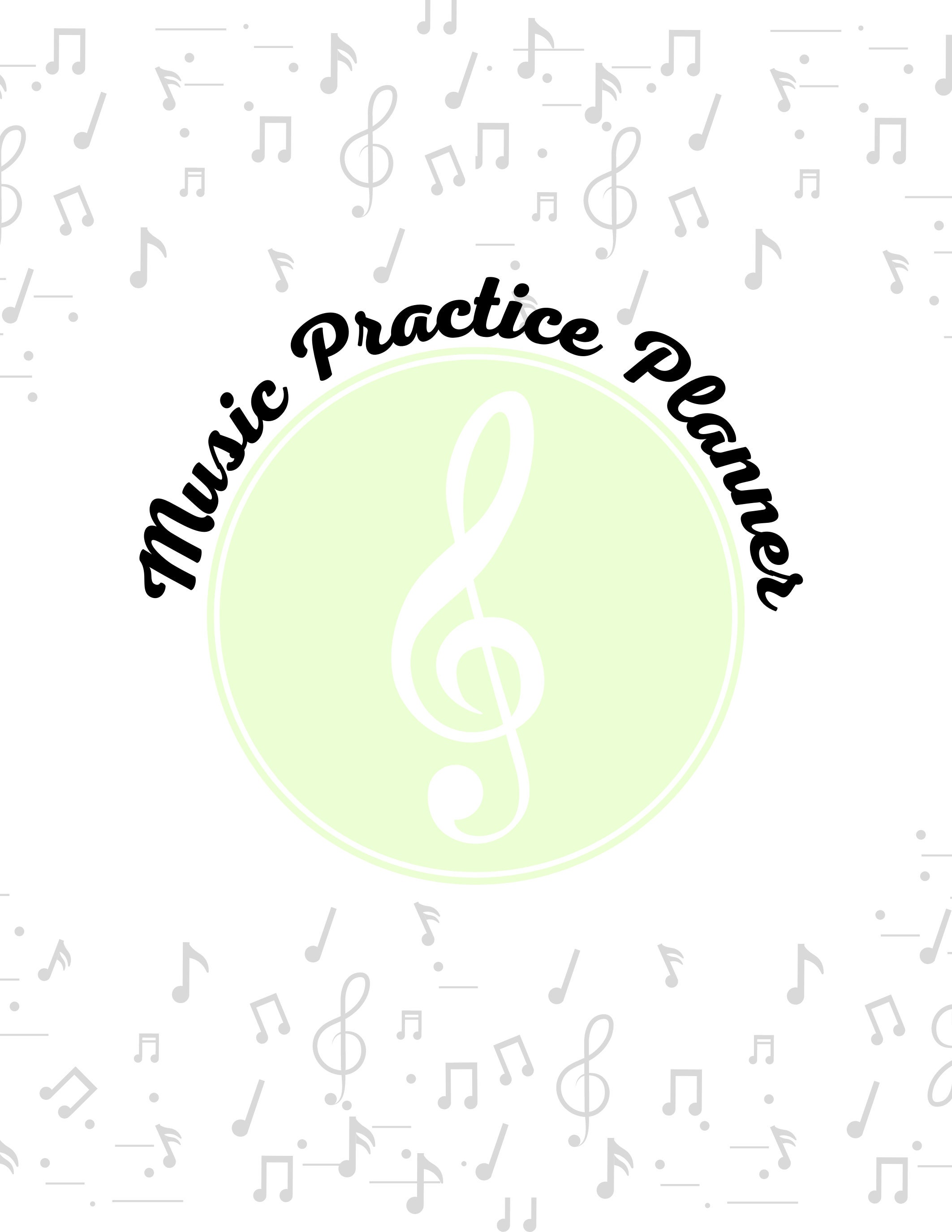 Digital Music Practice Planner, Goodnotes Planner, Music Practice Log ...