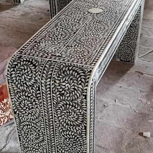 Bone Inlay Table - Etsy