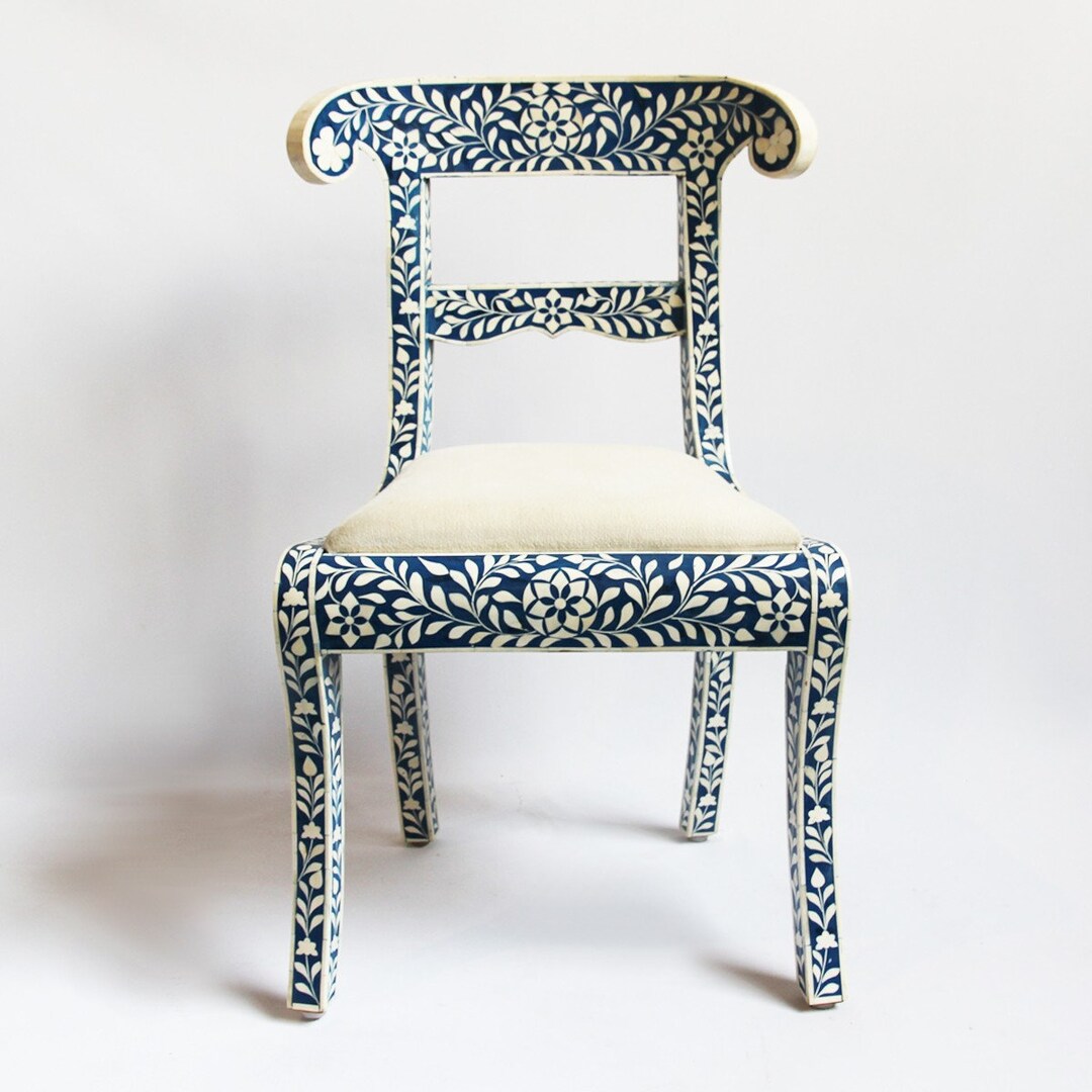 Bone Inlay Chair Dining Chair Inlay Chair Bone Inlay Furniture Handmade ...