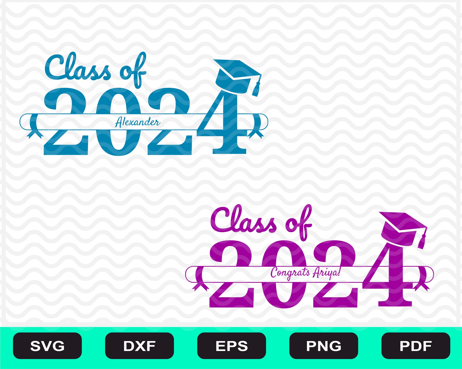 Class Of 2024 Svg Split 2024 Frame Svg Senior 2024 Svg Graduation