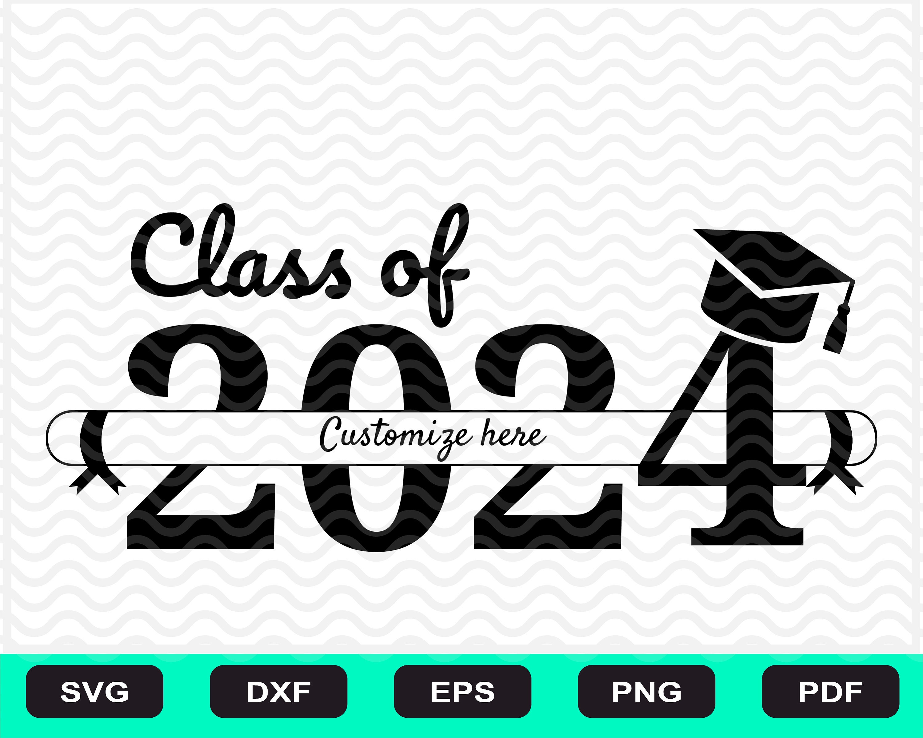 Class of 2024 SVG, Split 2024 Frame Svg, Senior 2024 Svg, Graduation ...