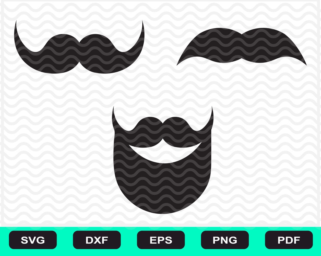 Mustache Svg, Moustache Clipart, Mustache Vector, Moustache Cricut ...