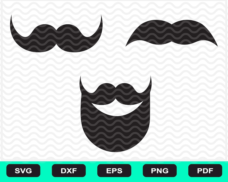 Mustache Svg Moustache Clipart Mustache Vector Moustache - Etsy