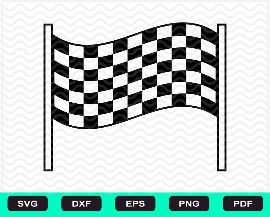 Checkered Flag, SVG, DXF, PNG, Achievement, Cut File for Cricut, Finish ...