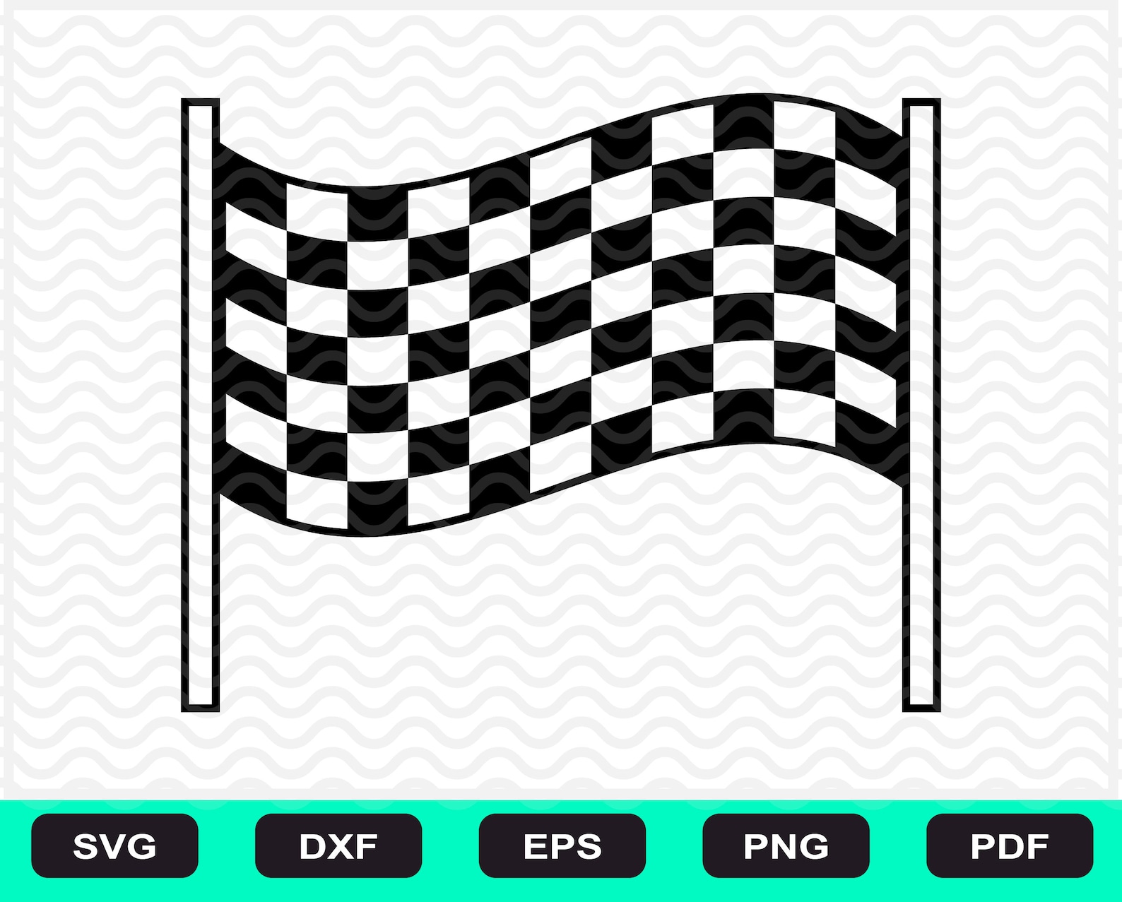 Checkered Flag, SVG, DXF, PNG, Achievement, Cut File for Cricut, Finish ...