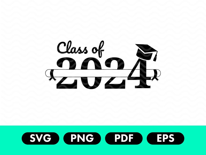 Class of 2024 SVG, Split 2024 Frame Svg, Senior 2024 Svg, Graduation ...