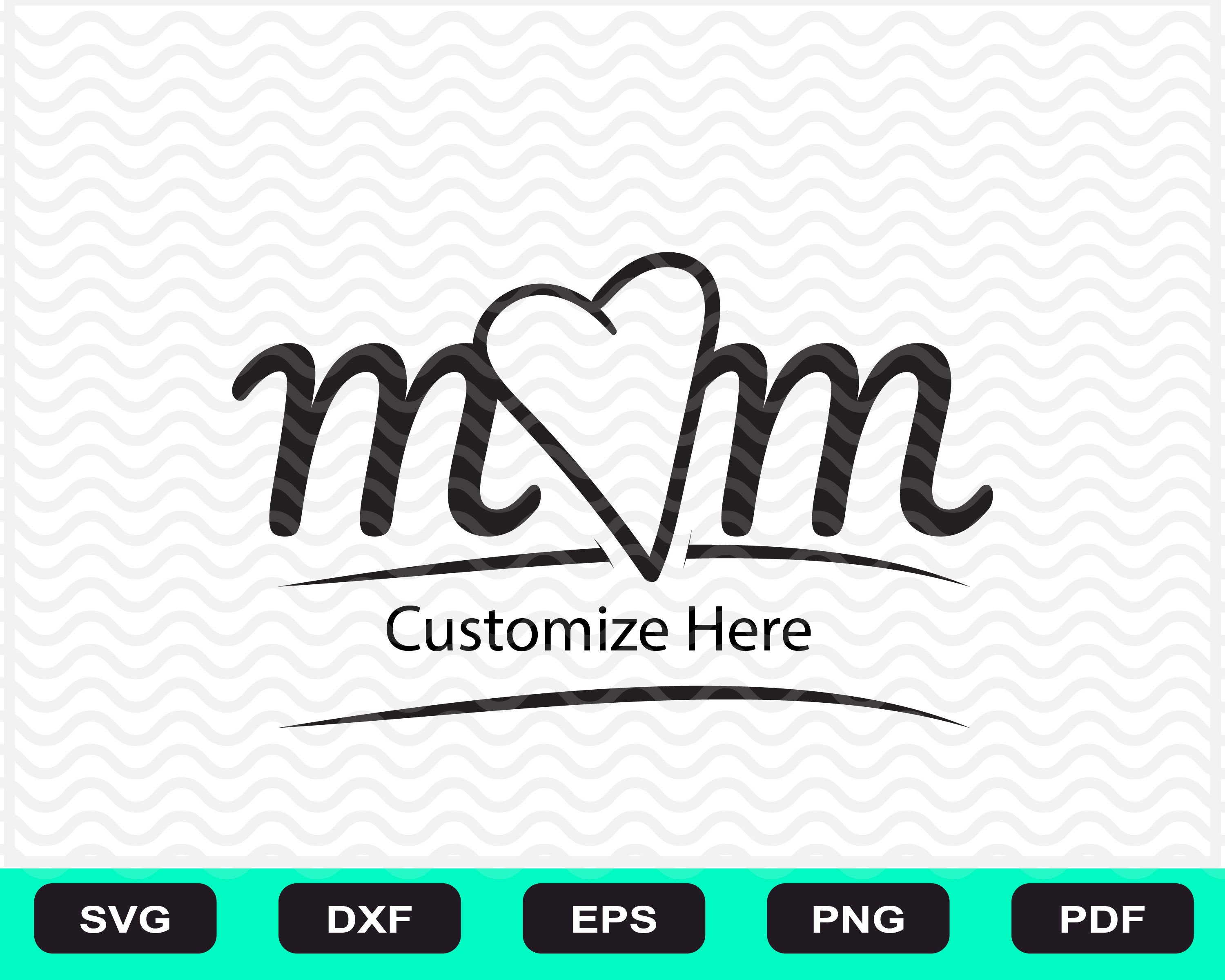 Mom Svg, Mama Svg, Mother Monogram Svg, Mothers Day Svg, Split Monogram ...