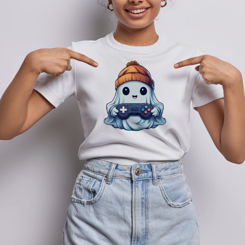 Cute Ghost Png. Halloween Png, Gamer Ghost Png, Bougie Ghost, Halloween ...
