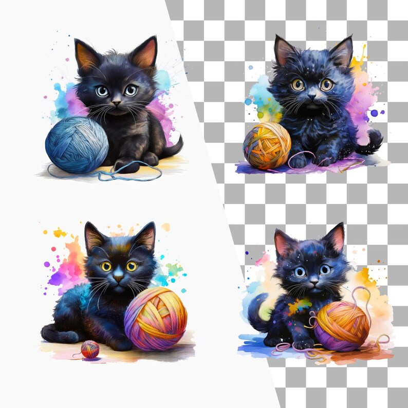 Cat Breeds Clipart, Bundle Cats Clipart, Pet Animals Clipart ...