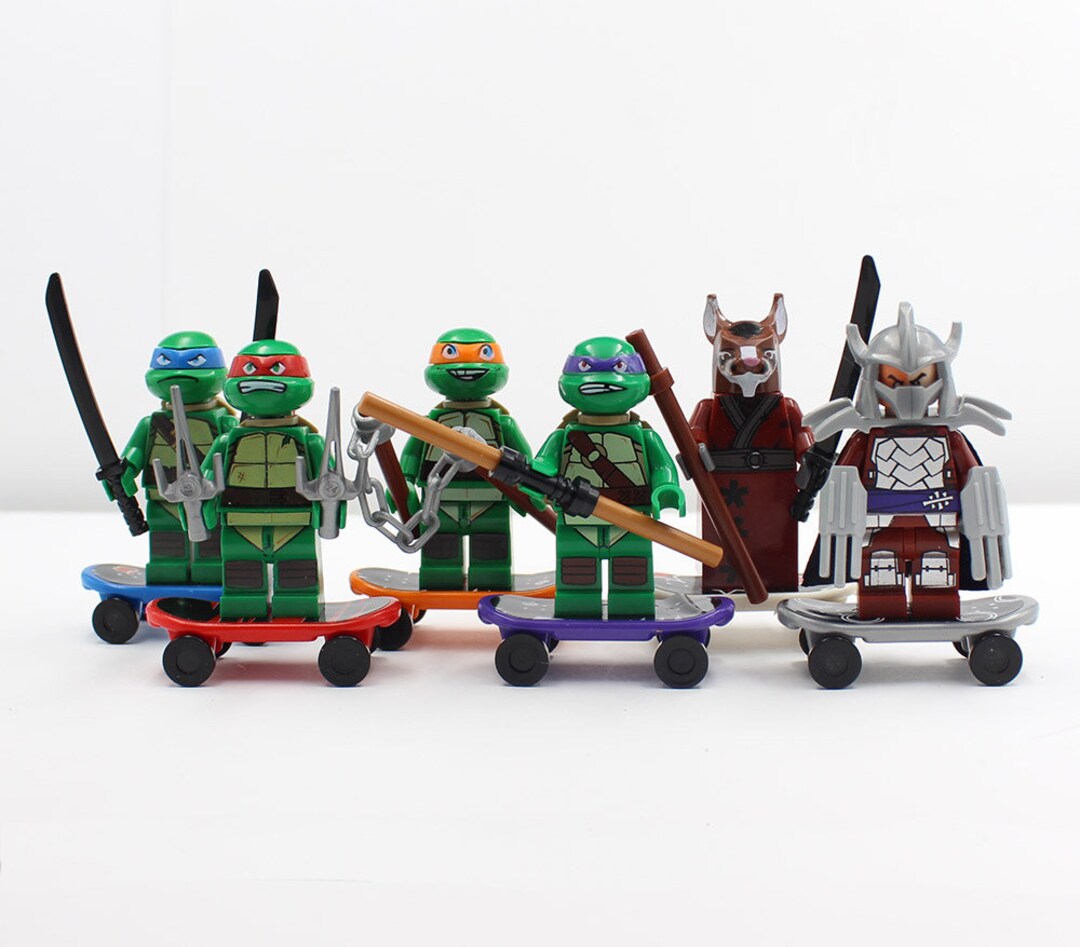Custom UV Printed Ninja Turtles Set Leonardo Raphael Michelangelo ...