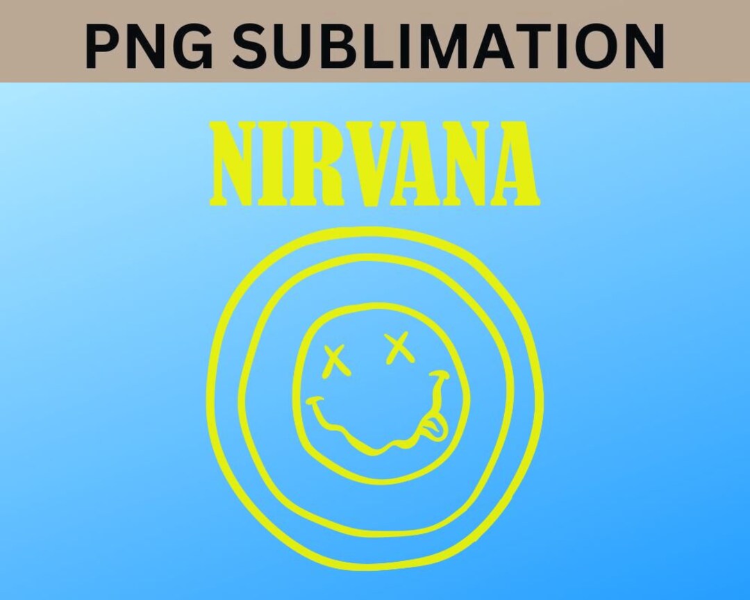 Nirvana png, smiley face png, png for sublimation, band png files, shirt png designs, digital ...
