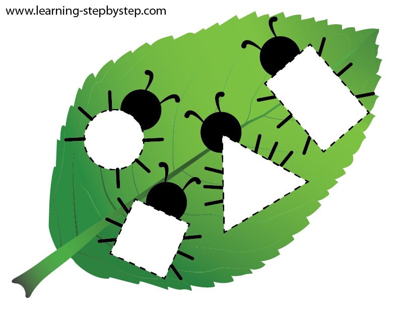 Shapes Activity for Kids Ladybug Shapes Match - Etsy