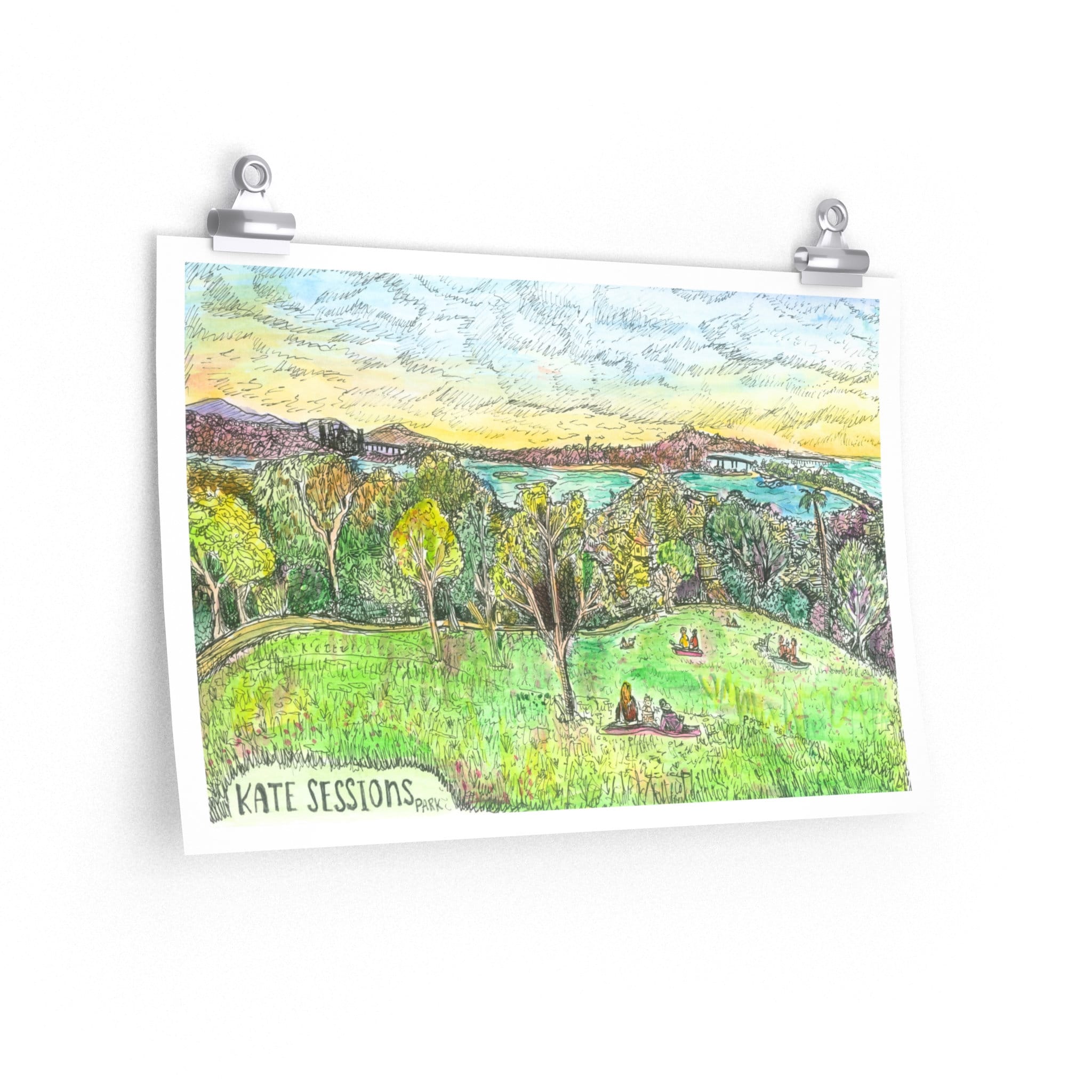 Kate Sessions Park Artwork Kate Sessions Watercolor Painting - Etsy