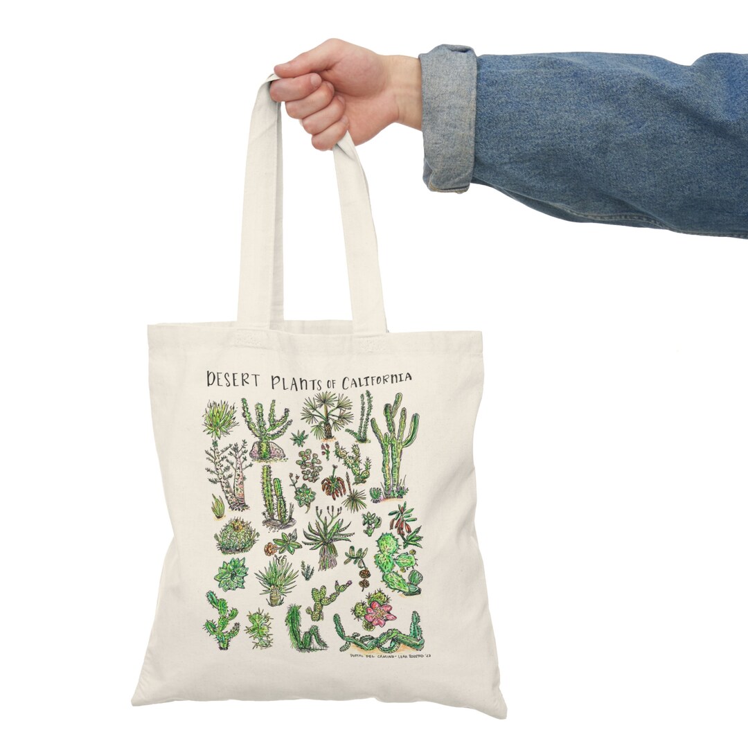 Desert Plants of California Bag| Desert Plants Tote Bag | Cacti of ...