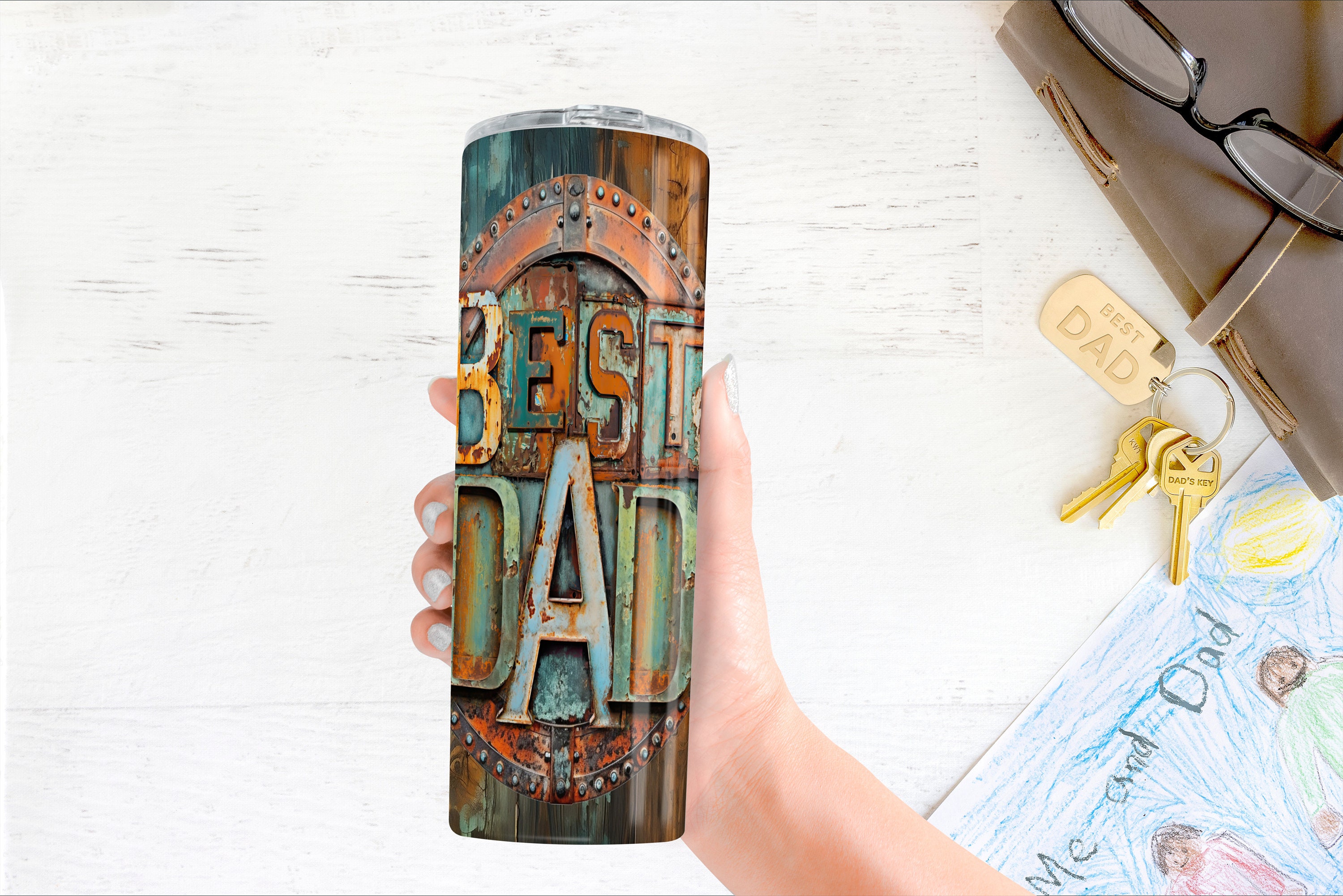 Best Dad Sublimation Tumbler, Best Father Tumbler, Best Dad Ever, Gift ...