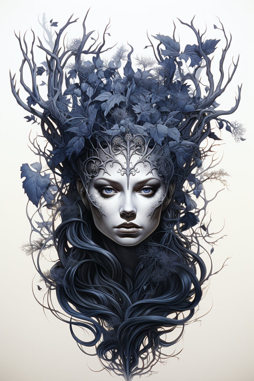 Druidic Witch Decoupage, Enchanted Forest, Sepia Mystical Creations ...