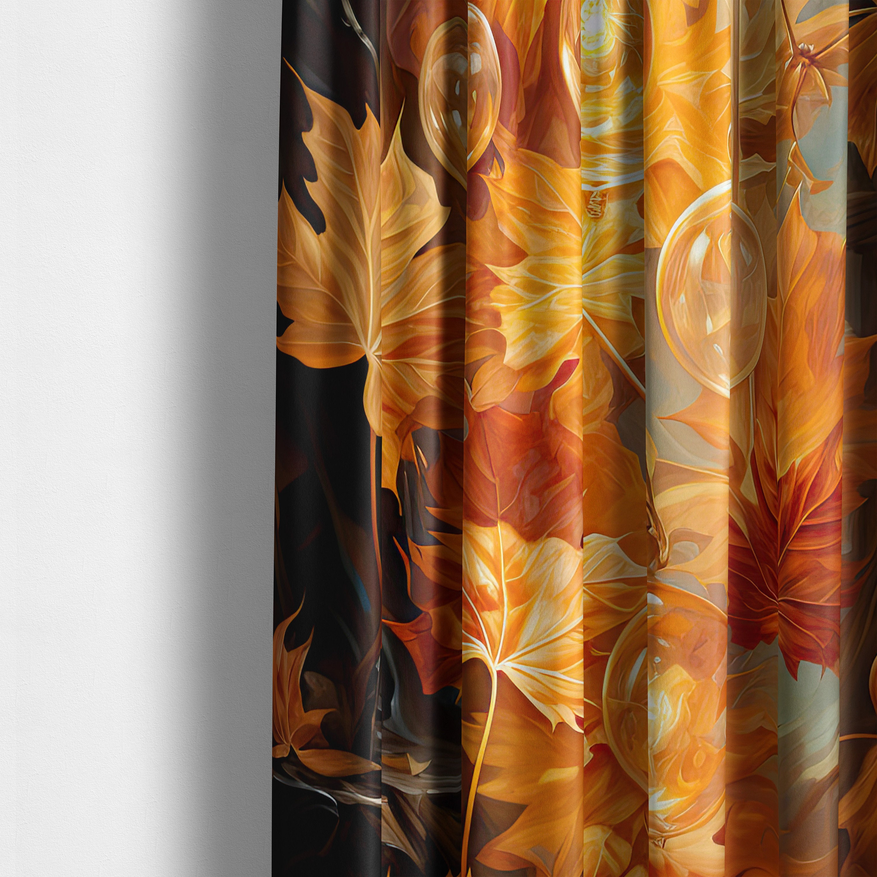 Cozy Autumn Pattern Curtains Blackout Window Curtains 1 - Etsy