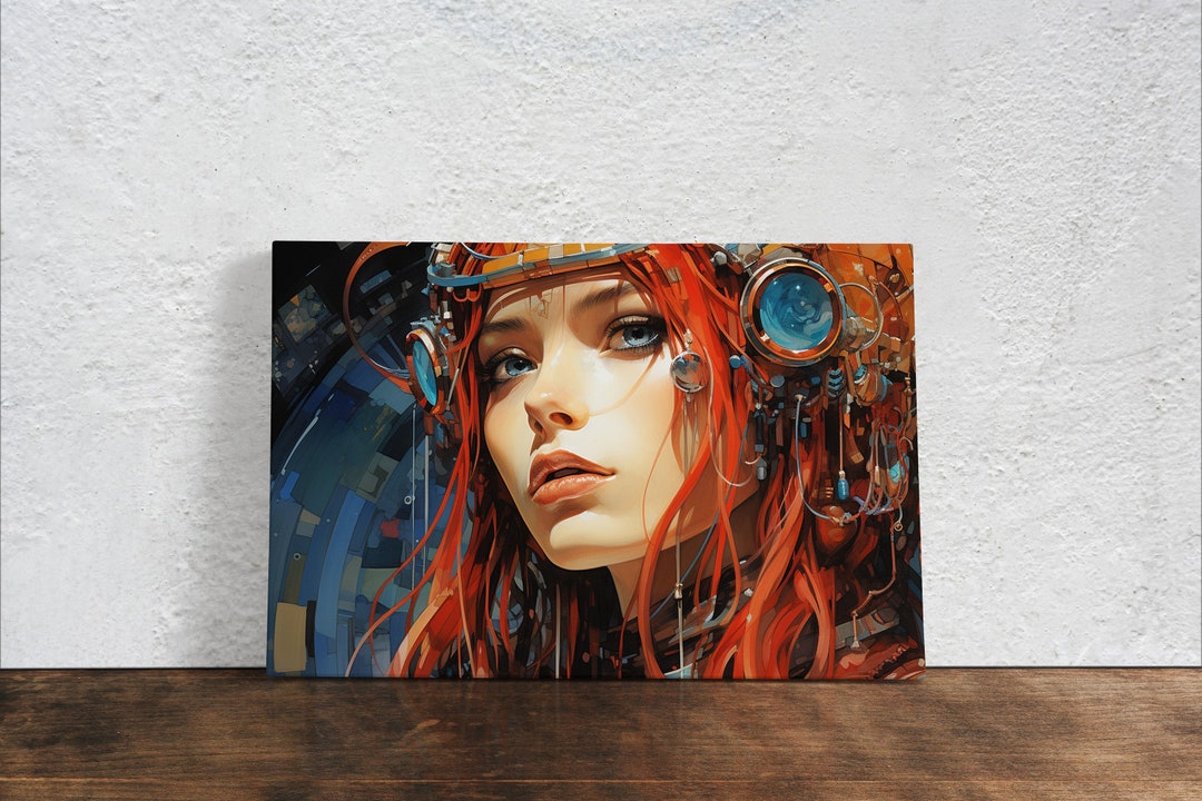 Astounding Aztec Egyptian Profile Canvas Motorcycle - Etsy