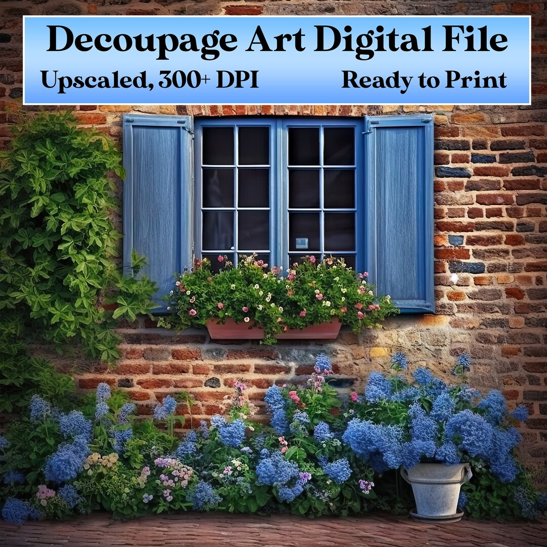 Decoupage Digital Art File, Ai Furniture Transfer, Custom Personalized ...