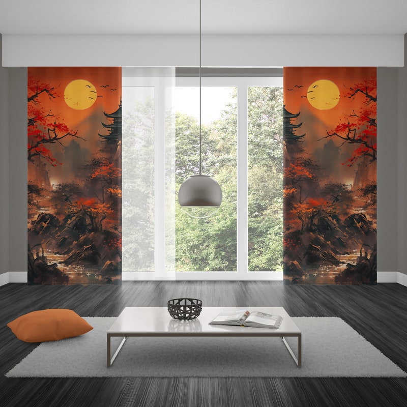 Japanese Curtains - Etsy
