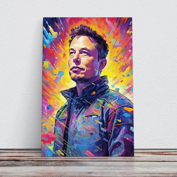 Elon Musk Space Wall Art - Etsy