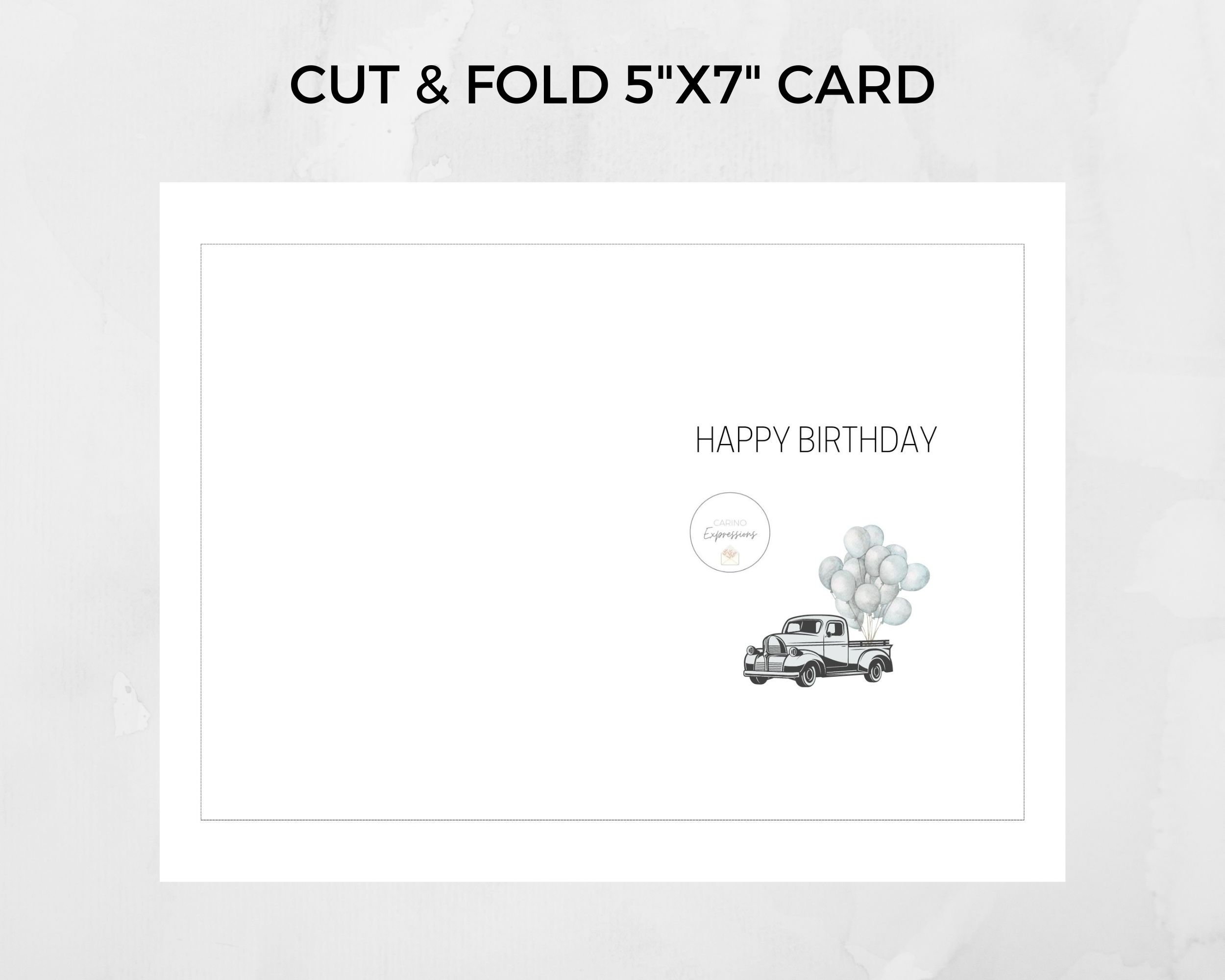 Printable Happy Birthday Card - Etsy