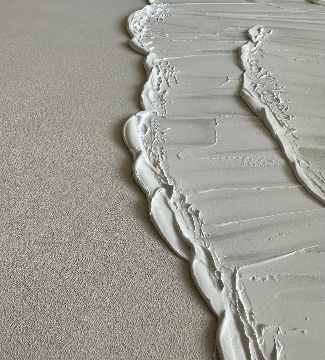 Strukturbild Waves Malerei Textur Wellen Strand Beach beige - Etsy.de