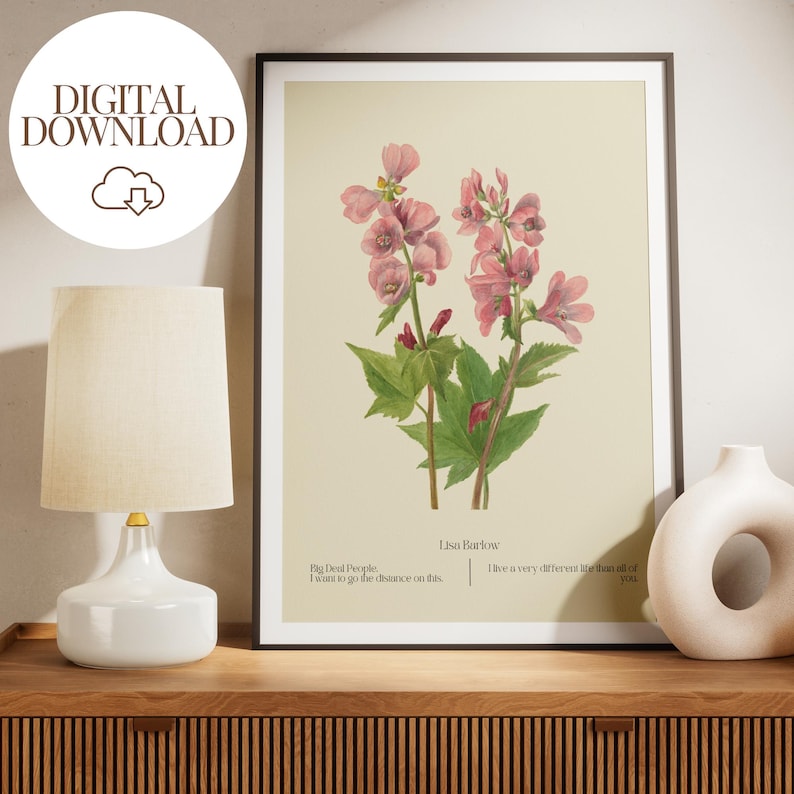 Lisa Barlow Quote Poster: Big Deal People Wall Art (digital Download ...