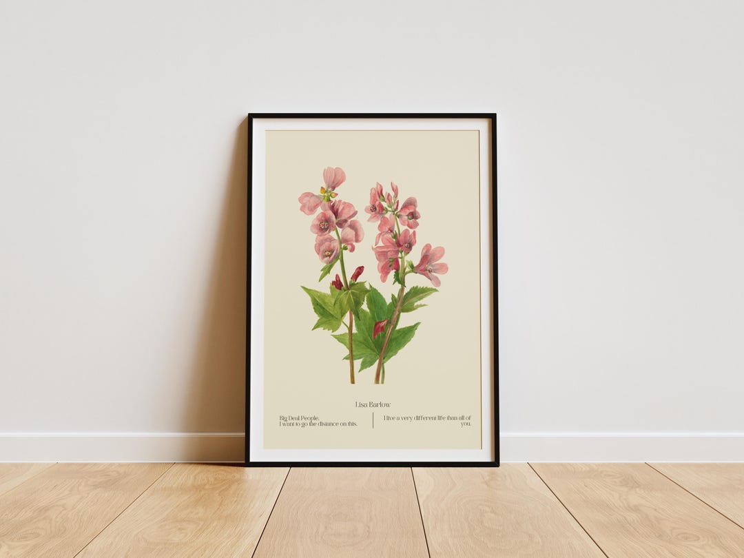 Lisa Barlow Quote Poster Flower Print: RHOSLC Wall Art (digital ...