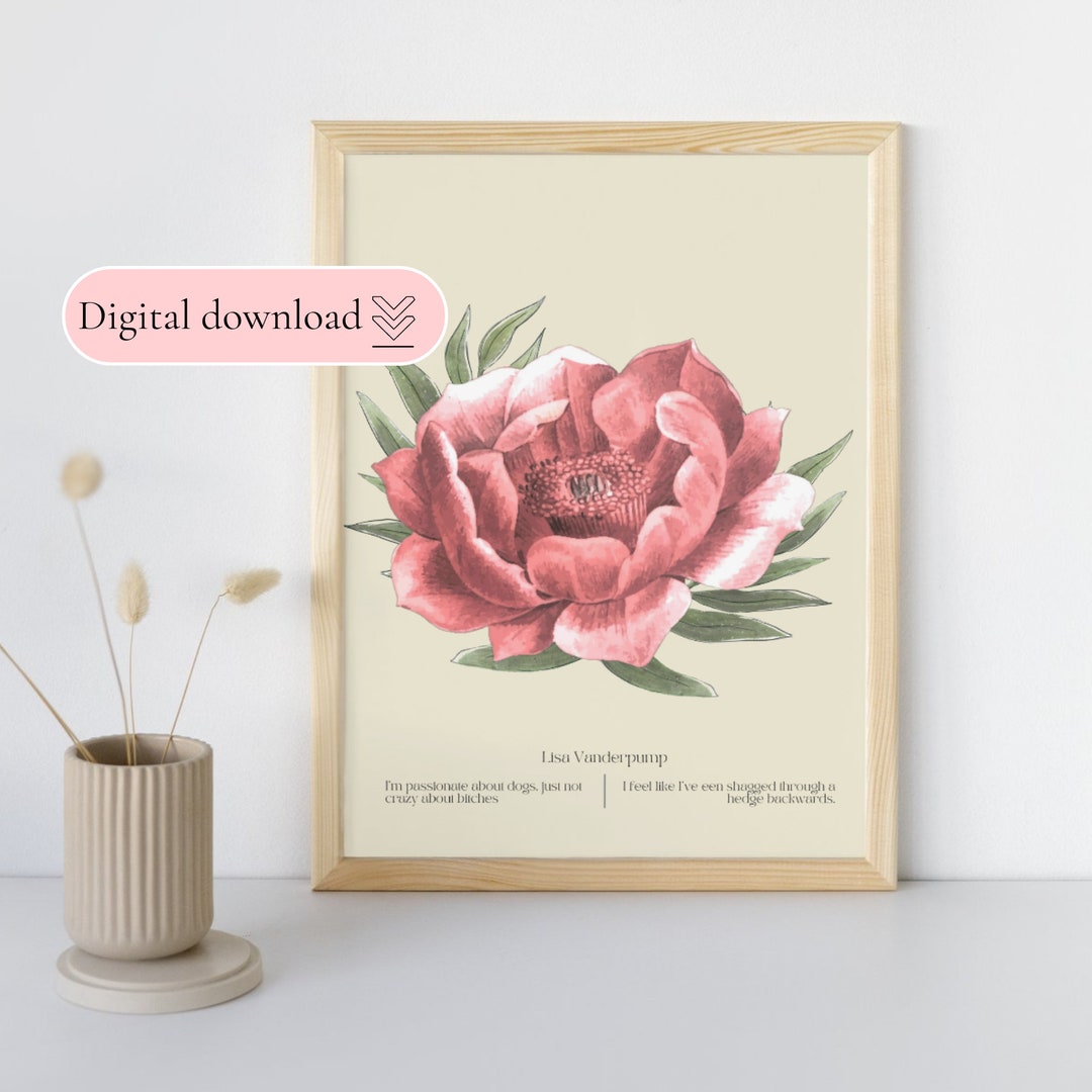 Lisa Vanderpump Quote With Botanical Flourish⎟ Real Housewives of ...