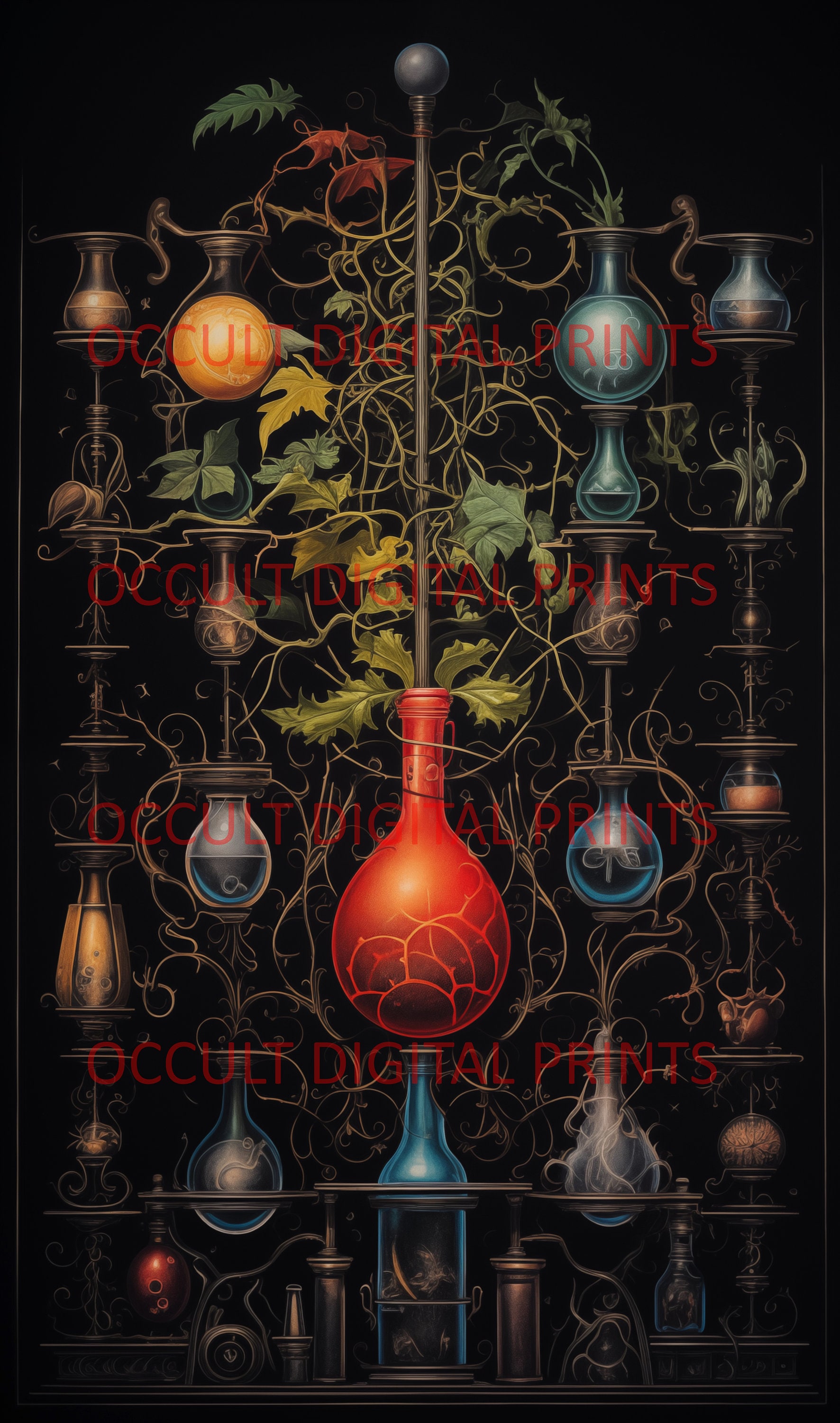 Cyprian the Arcane- A.I. Occult-hermetic-alchemy-mystic-poster-book ...