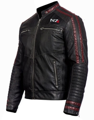 Men's Handmade Commander Stylish Biker Fit Genuine Black Leather Jacket ...