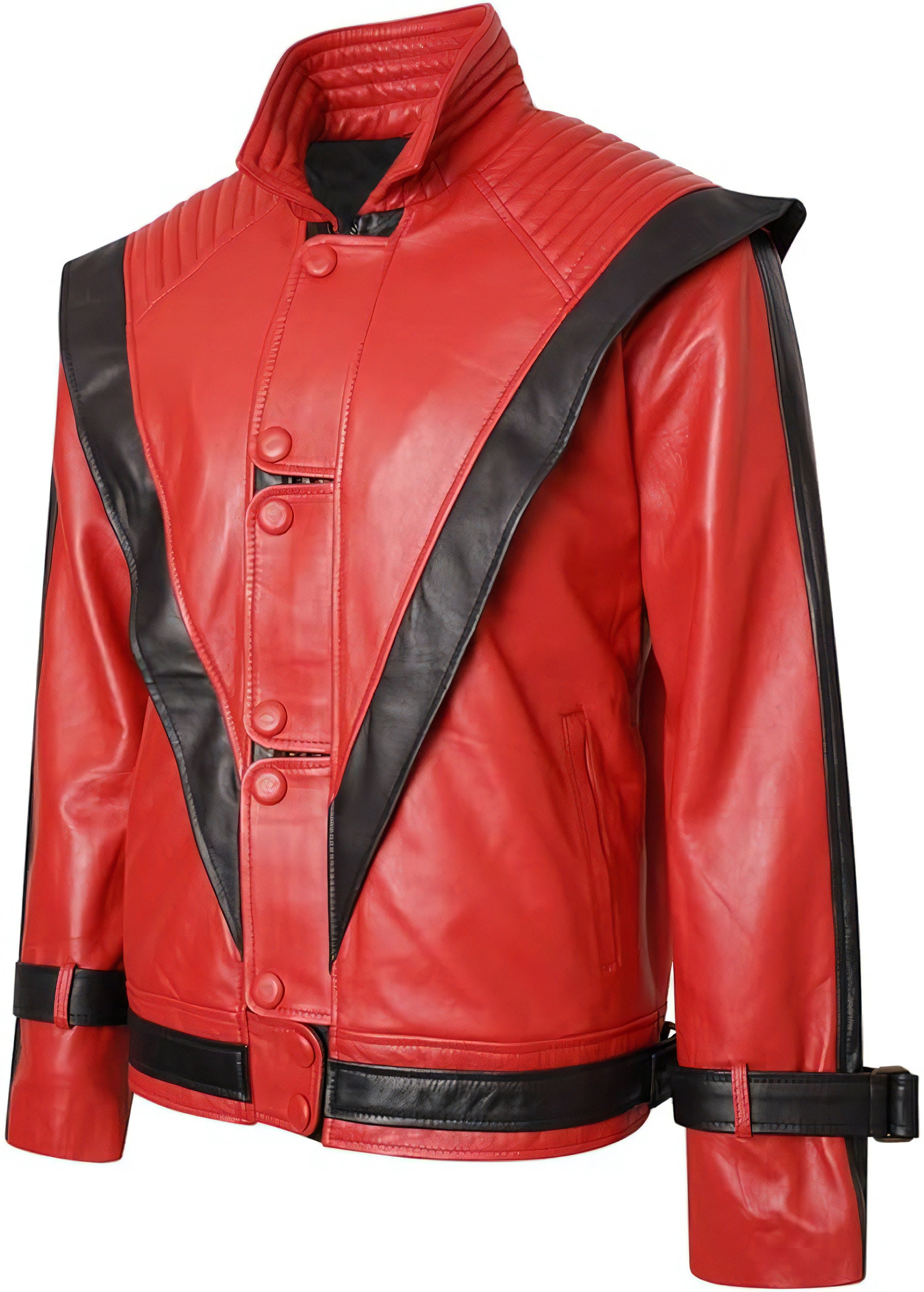 Men's MJ Thriller Michael Jackson Genuine Leather Jacket - Etsy