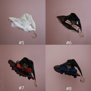 10 Colors BJD SD Msd Mdd Witch/wizard Hat, Halloween Gothic Magic Witch ...