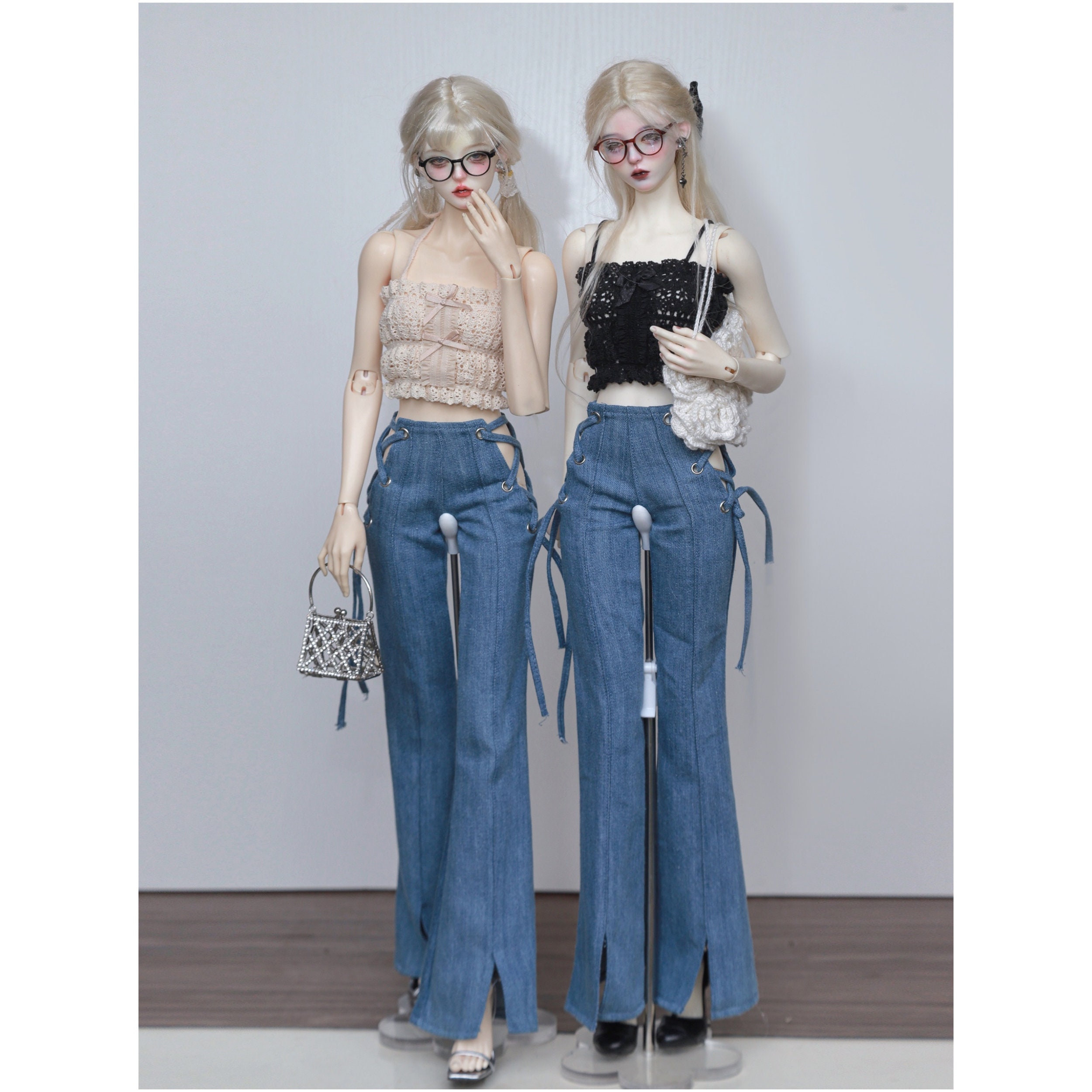 1/3 1/4 SD MSD Bjd Doll Clothes, Fashion Bjd Doll Outfit, Tank Topdenim ...