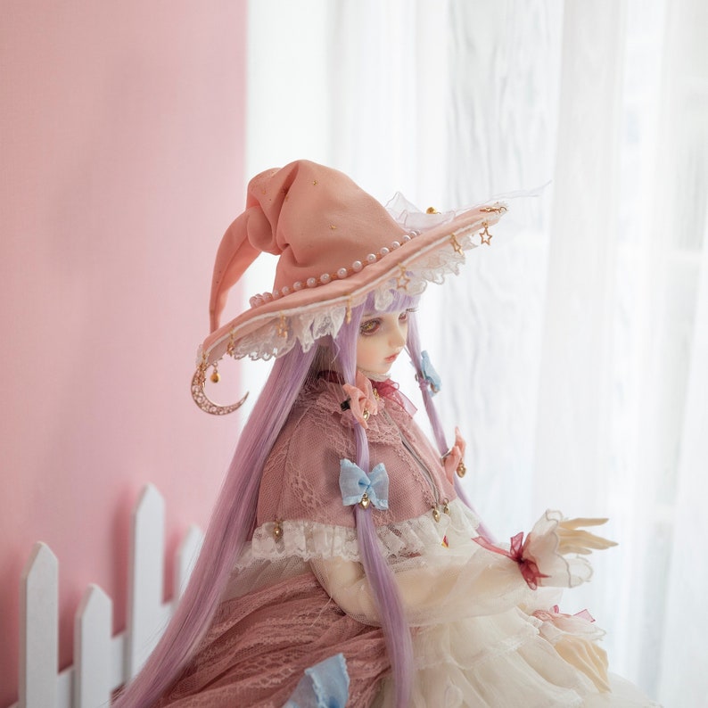 10 Colors BJD SD Msd Mdd Witch/wizard Hat, Halloween Gothic Magic Witch ...