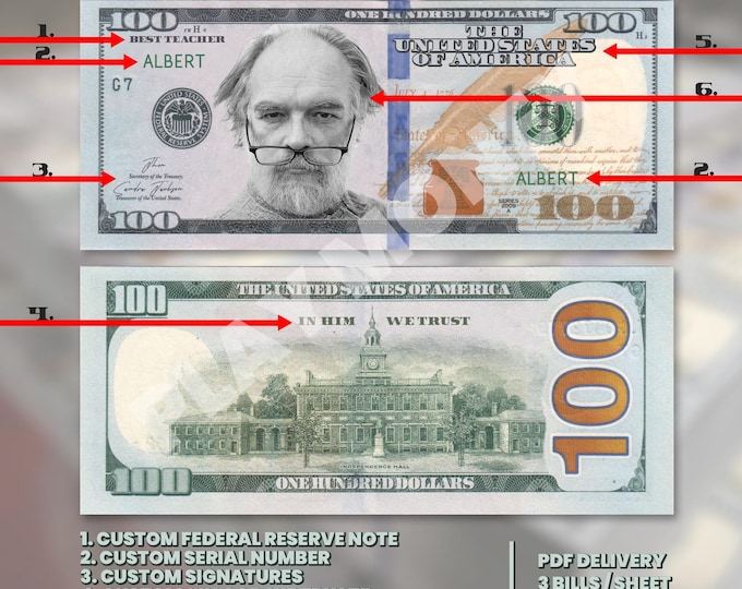 100 Dollar Bill Template - Letter Page With 4 Real Size Dollar Bills ...