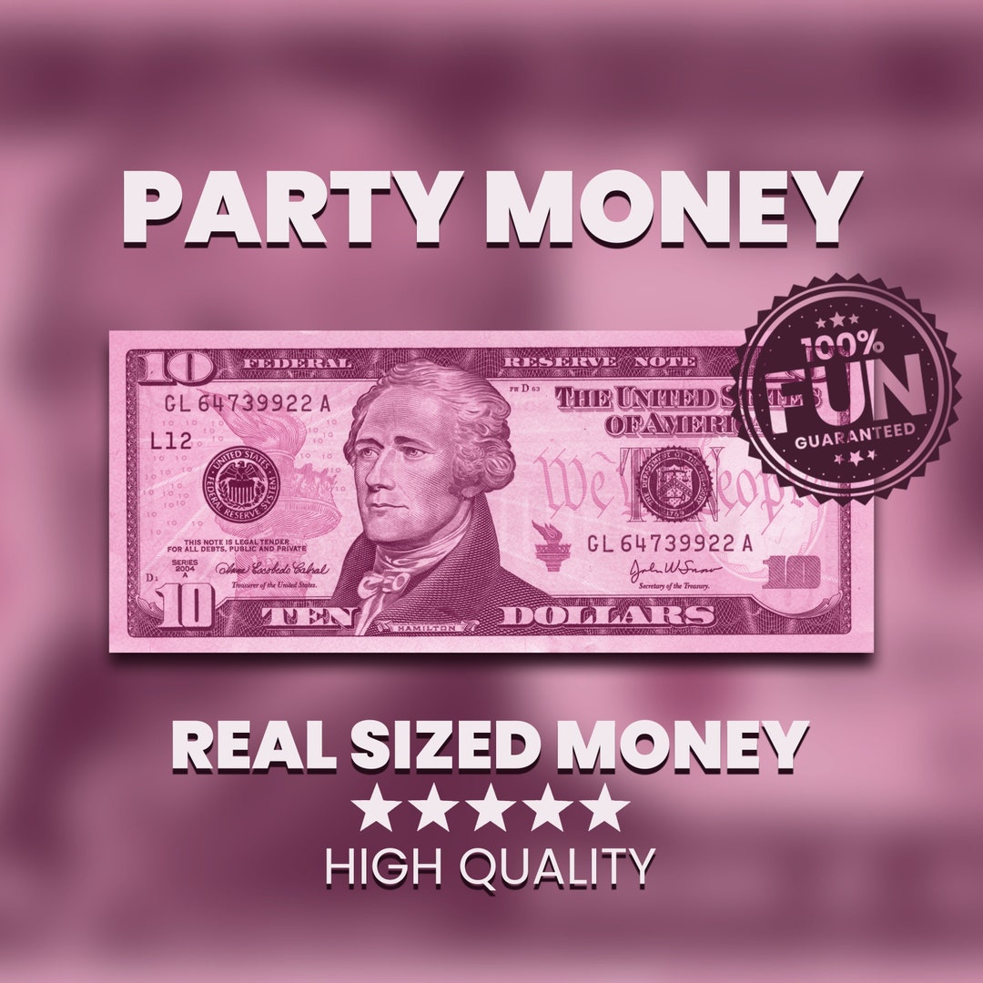 10 Dollar Bill, Playing Money, Game Money, Party Money, Printable Money ...