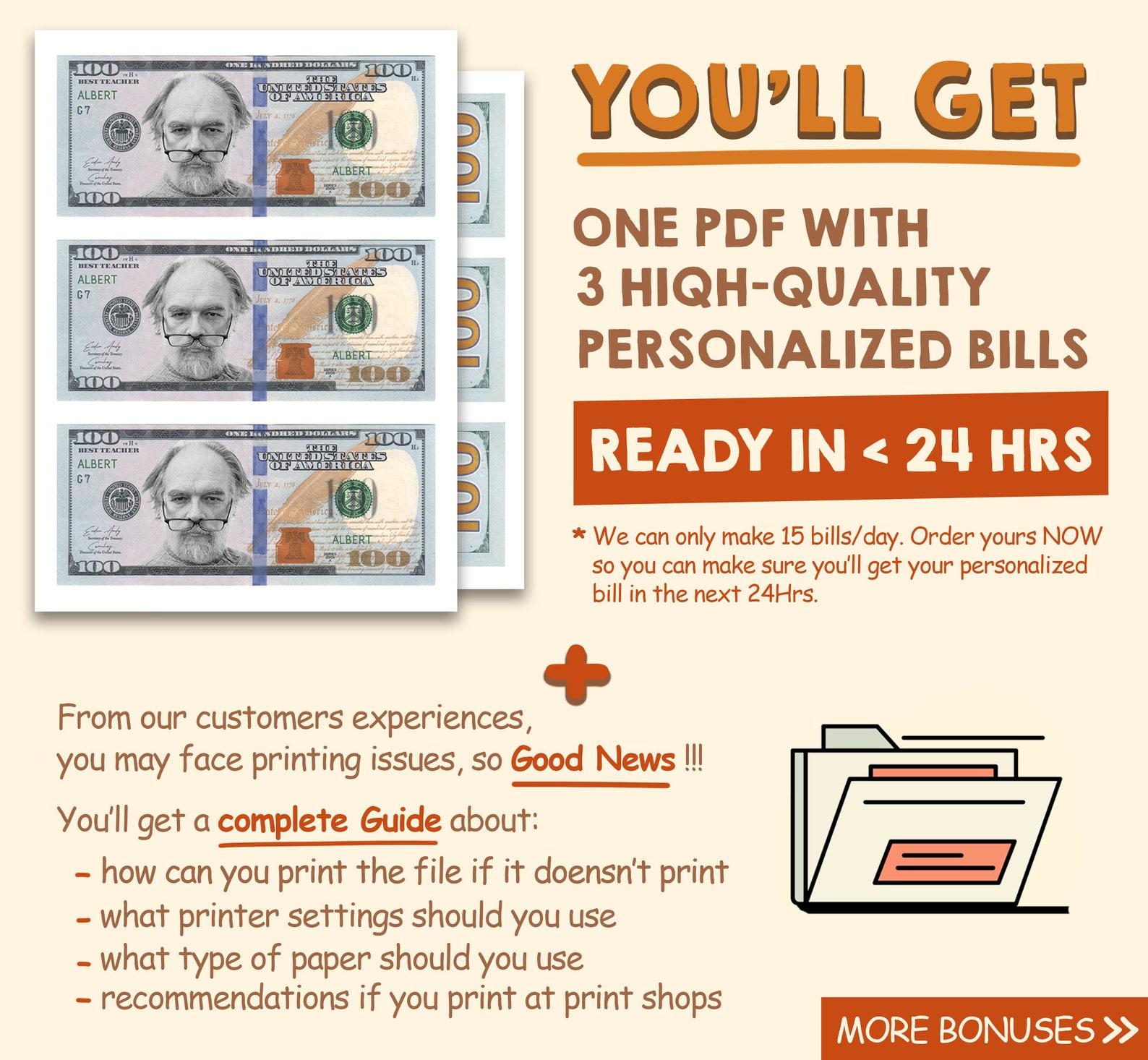 Your Face on Money, Game Money, 100 Dollar Bill, Party Money, Custom ...