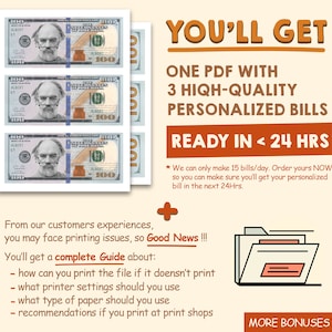 Your Face on Money, Game Money, 100 Dollar Bill, Party Money, Custom ...