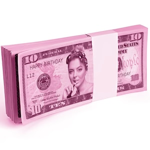 Your Face on Money, Pink Money, Game Money, 10 Dollar Bill, Party Money ...